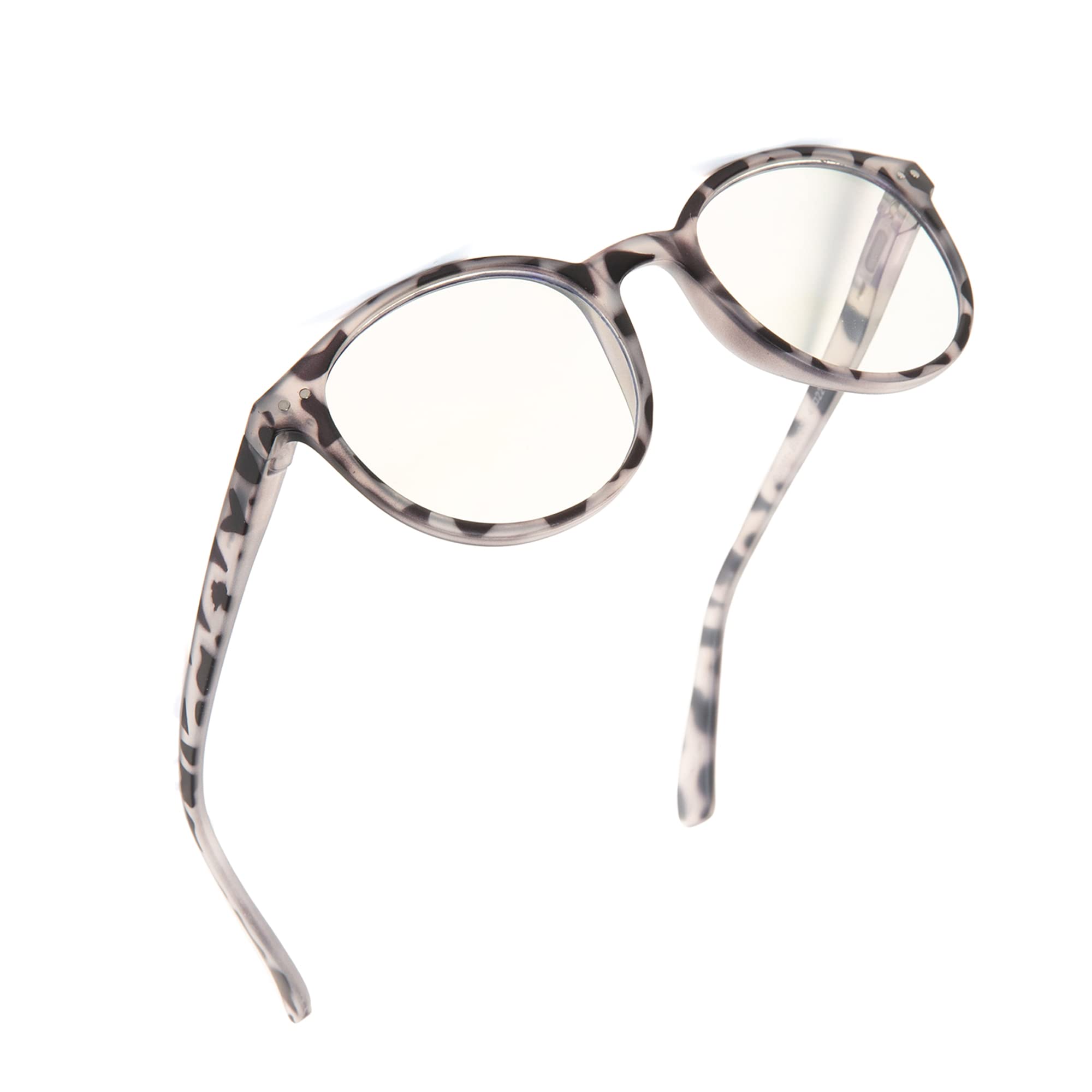 Leaead Blue Light Blocking Glasses BluErase Lens Round Frame Multiple Colors Anti Eyestrain Anti-UV Computer/Gaming/TV/Phones Glasses for Women/Men(Leopard)