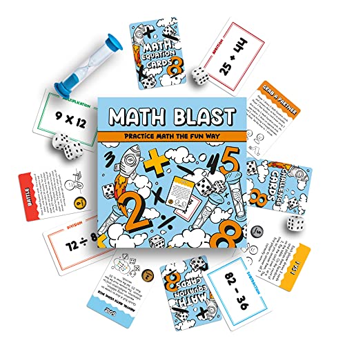 Math Blast! Cool Math Games for Kids 8-12 - Fun Educational Math Game for Home & Classroom - Practice Math The Fun Way with Math Kids, Math Games for Kids, & More