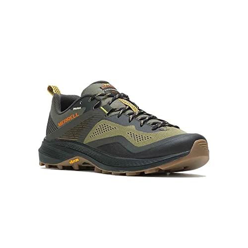 Merrell Mqm 3 Sneakers for Men Offers Textile Lining, Round-Toe Silhouette, and Lace-Up Closure Olive 11 M