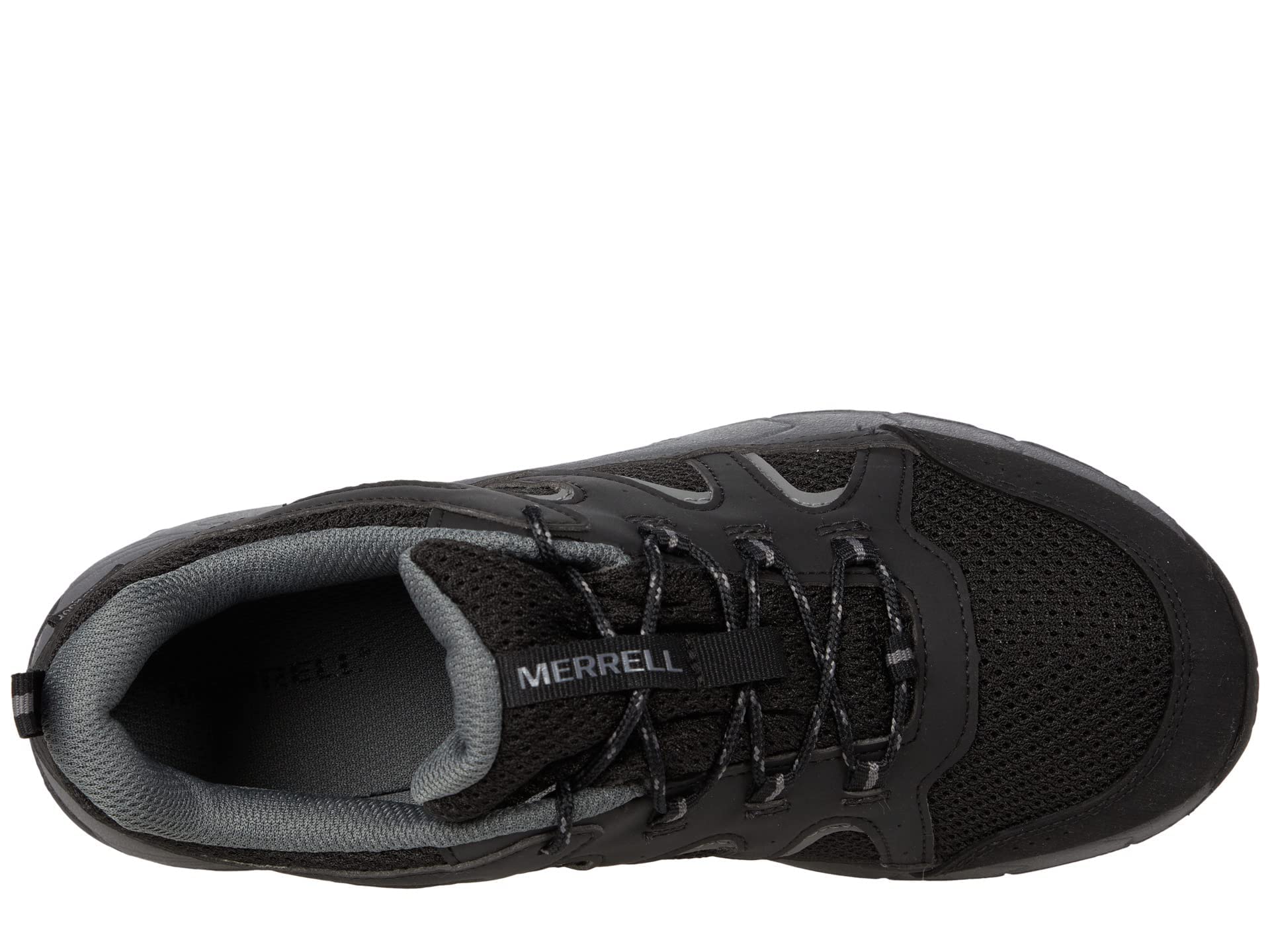 Merrell Oakcreek Low Lace WTRPF Hiking Sneaker, Black/Grey, 6.5 US Unisex Big Kid