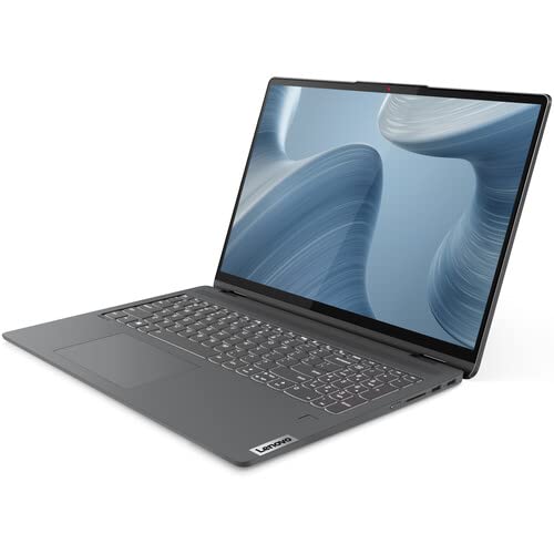 Lenovo IdeaPad Flex 5 16 Laptop 2023 16β WQXGA 2560 x 1600, Intel Core i7-1255U, 10-core, Intel Iris Xe Graphics, 16GB DDR4, 1TB SSD, Backlit Keyboard, Thunderbolt 4, FP, Windows 11 Pro
