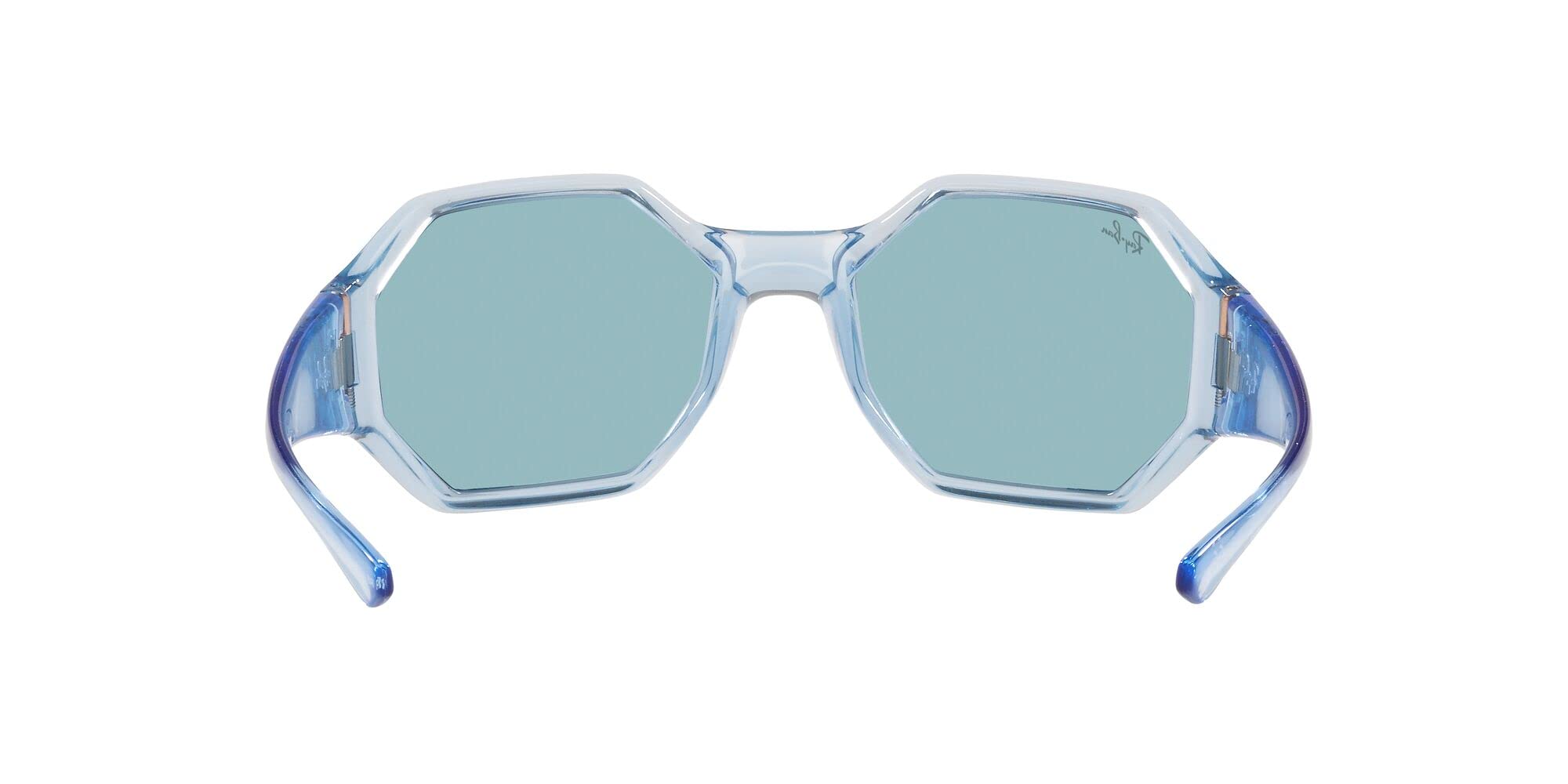 Ray-Ban Rb4337 Polarized Square Sunglasses, Transparent Brown/Evolve Photochromic Brown to Dark Brown, 59 mm