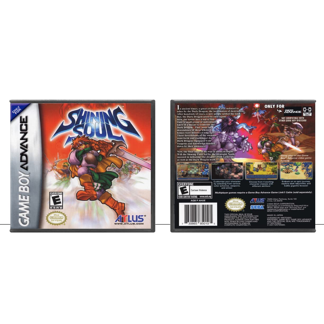 Shining Soul | (GBA) Game Boy Advance - Game Case Only - No Game