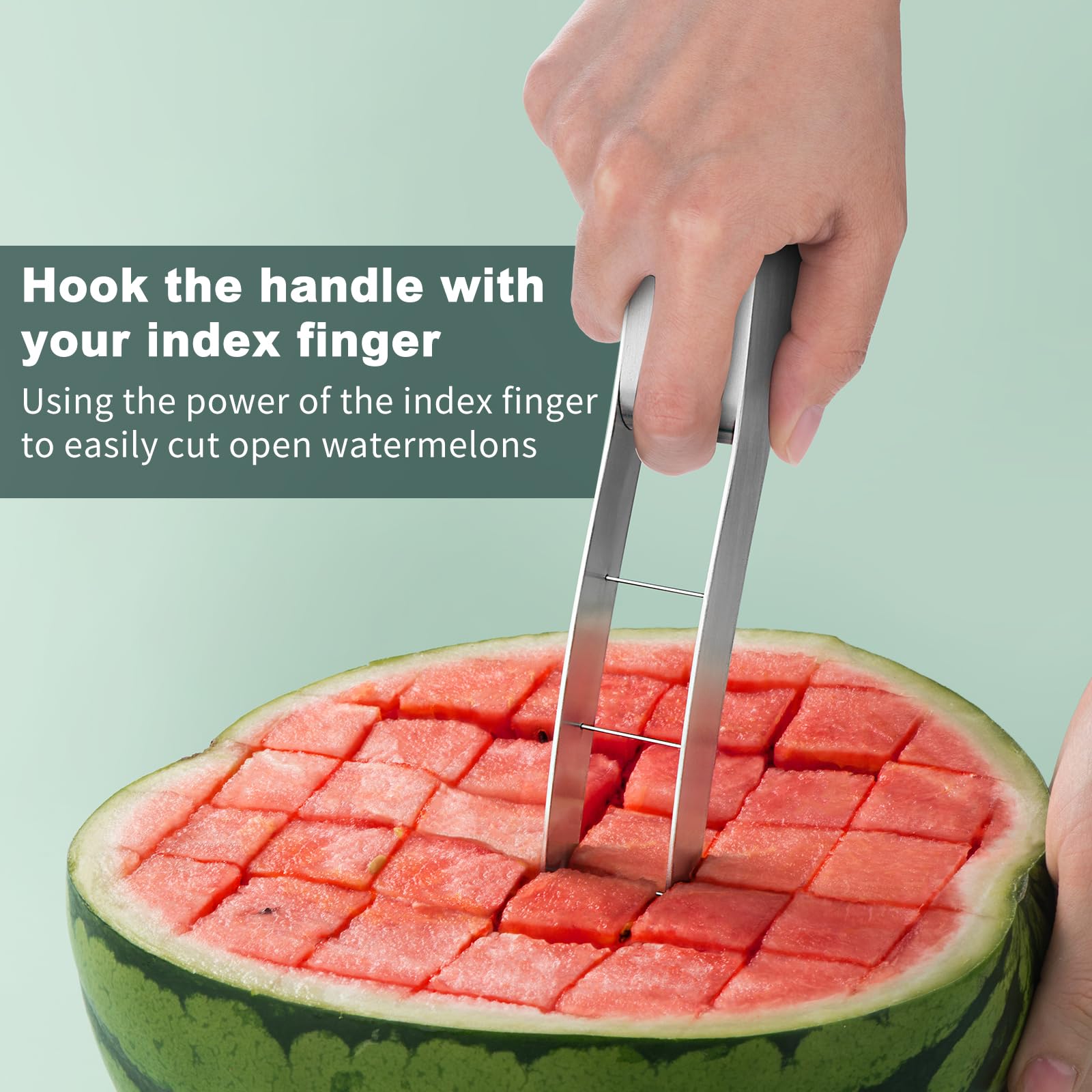 Shofilt Wtermelon Cutter Slicer Cut Watermelon Into Cubes Knife Melon Baller for Kitchen Gadgets Useful Cool Tool