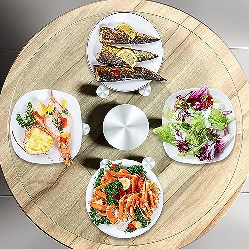 Lazy Susans Turntable Glass Lazy Susan Serving Turntable 50-110 Cm, 360° Free Rotating Tray Larg Serving Platters For Kitchen Dining Table Hotel Restaurant，Easy To Share Food (Size : 110cm/43.3inch)