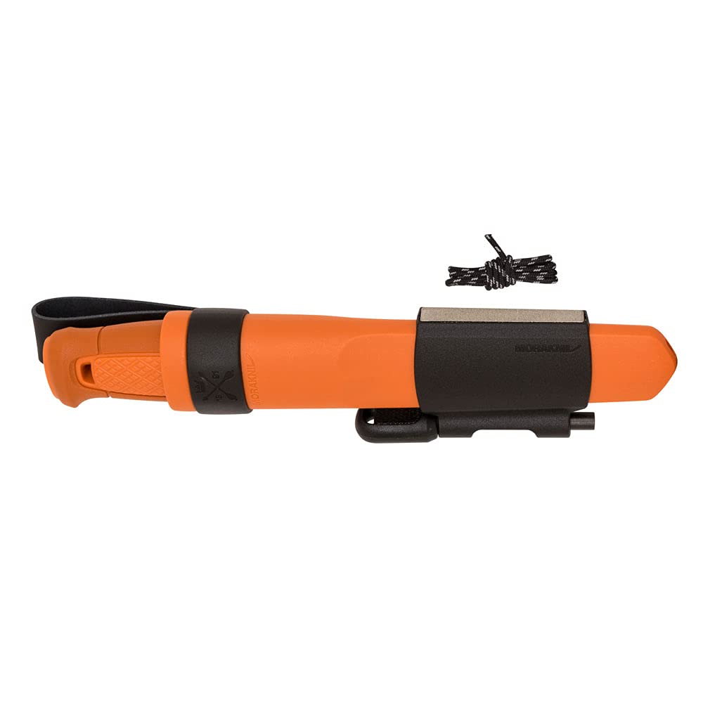 Morakniv Kansbol Sandvik Stainless Steel Fixed-Blade Survival Knife With Sheath and Fire Starter, Burnt Orange, 4.3 Inch
