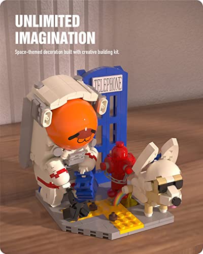 Nifeliz Pet Lover Astronaut Building Set, Creative Space Astronaut Decorations for Adults and Kids, Build-and-Display Model, Collectible Astronaut Gift Building Sets (423 PCS)