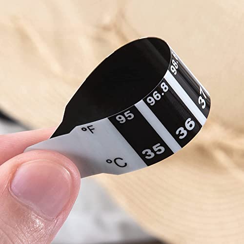UNNIC 30 Pcs Forehead Thermometer Strips Adhesive Thermometer Strips Reusable Thermometer Discoloration Sticker