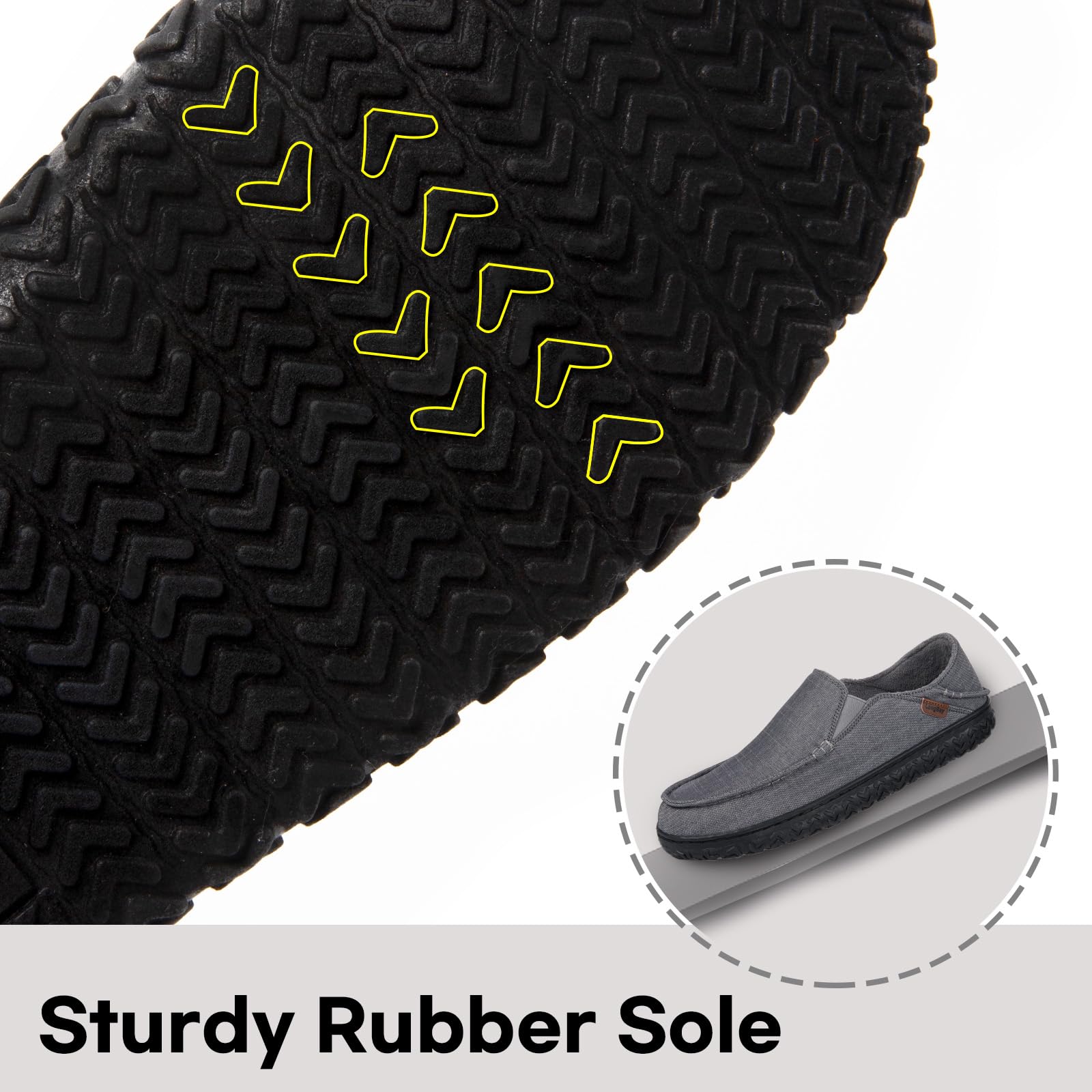 LongBay Men's Moccasin Slippers Cozy Breathable Memory Foam House Shoes for Indoor Outdoor Gray, 11