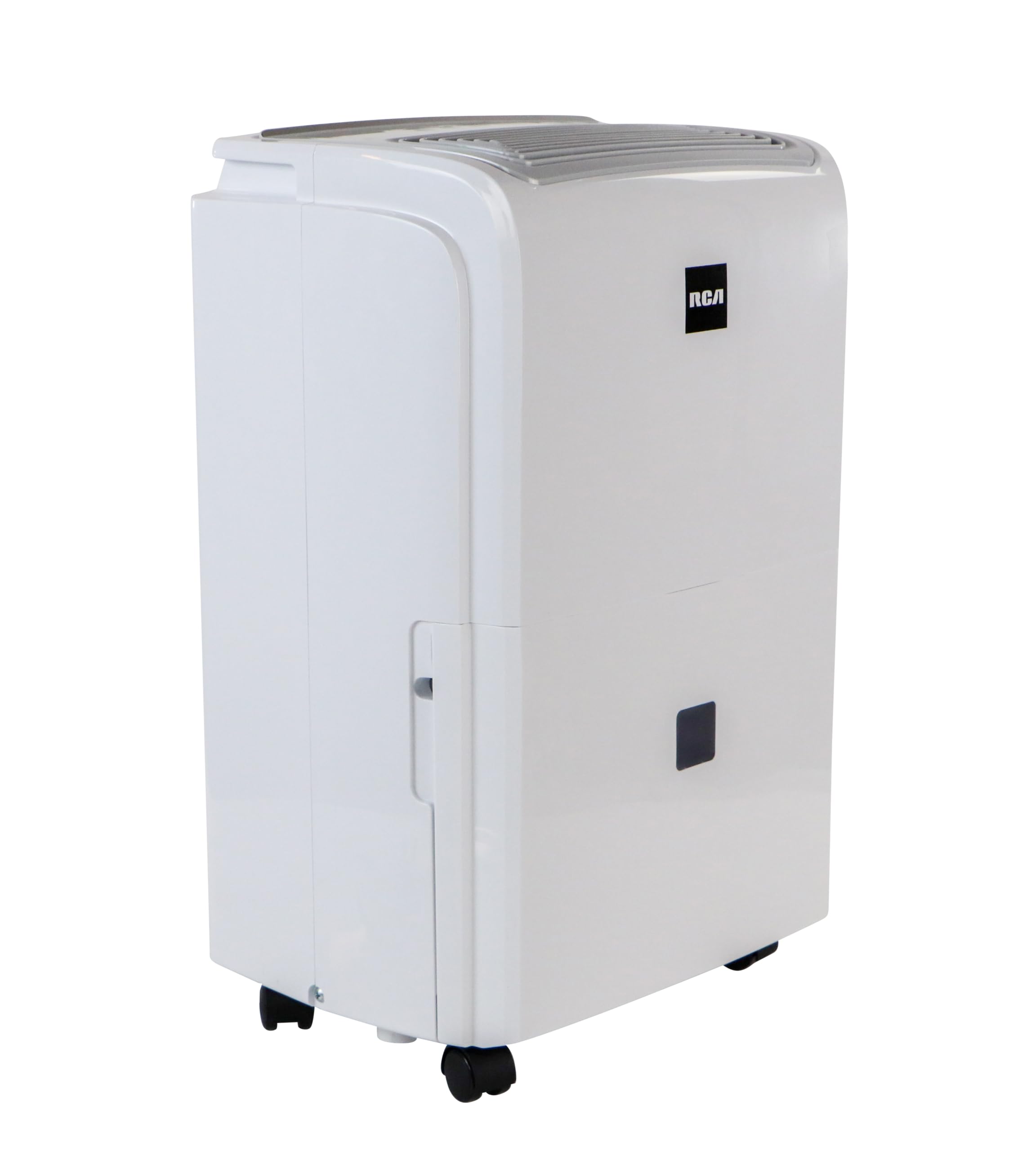 RCA 35-Pint Portable Dehumidifier, 115V, with Auto-Shutoff & Timer, Home Dehumidifier and Moisture Absorber For Basement, Garage, Living Room, White