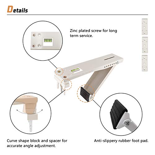 LBG Products Window Air Conditioner Bracket Light Duty,Support 5,000 to 12,000 BTU Universal AC Unit,Up to 85 lbs