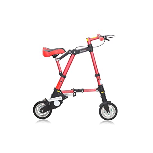 QYTECddzxc Adult Electric Bicycles Easy Carrying Folding Bicycle (Color : Rojo)