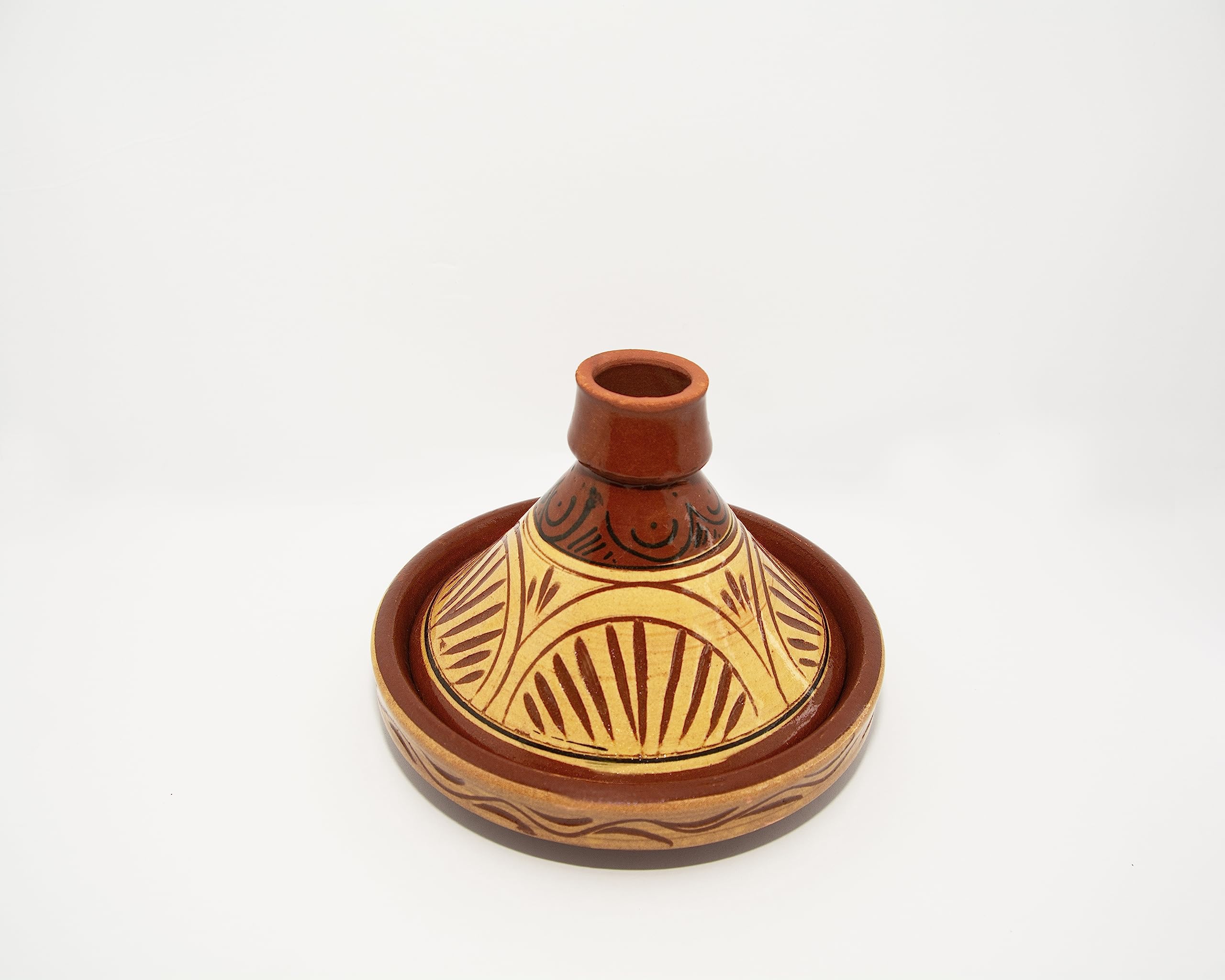 Numidia Hand Made and Hand Painted Tagine Pot | Moroccan Ceramic Pots For Cooking and Stew Casserole Slow Cooker (Medium, Royal Desert Mystic)