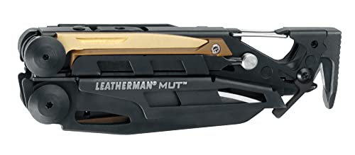 LEATHERMAN, MUT Multitool with Premium Replaceable Wire Cutters and Firearm Tools, Black with MOLLE Black Sheath