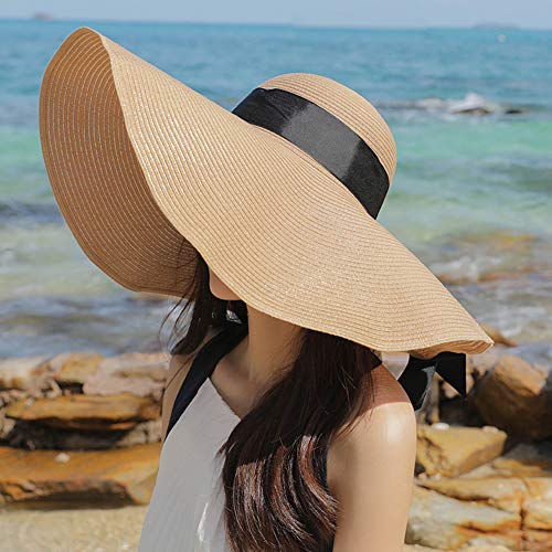 Sun Hat for Women, Women's Wide Brim Sun Hat Summer Beach Sun Hat UV Sun Protection Packable Reversible Bucket Hat