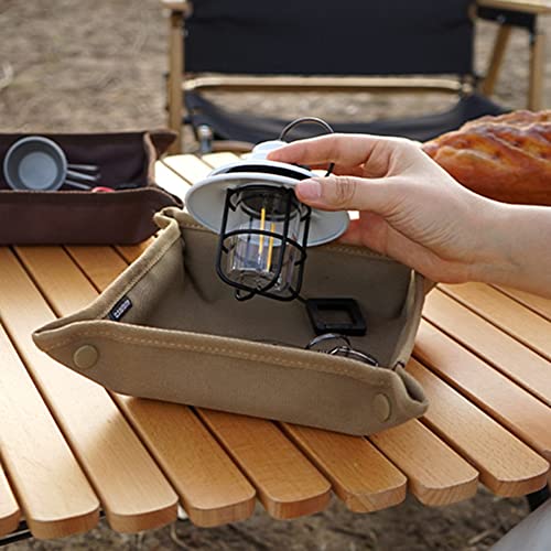 LONGSHENGDA 600D Oxford Cloth Storage Box Portable Camping Travel Hall Desktop Jewelry Sundries Makeup Lipstick Organizer Tray