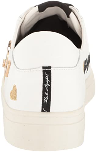 Karl Lagerfeld Paris Cate Shoes β Sneakers for Women with Iconic KLP Pins, Bright White, 11