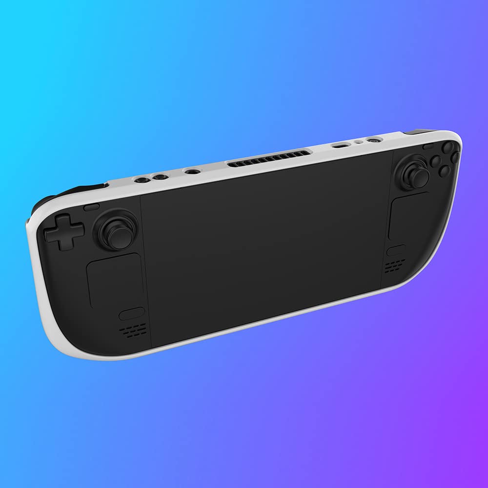 N+B Game Console Protective Cover for Steam Deck,All-in-one TPU Soft Shell,Full Protection Cover Skin, Anti-Slip,Scratch Resistant,Shock Proof,Carrying Cover Case (Blue)