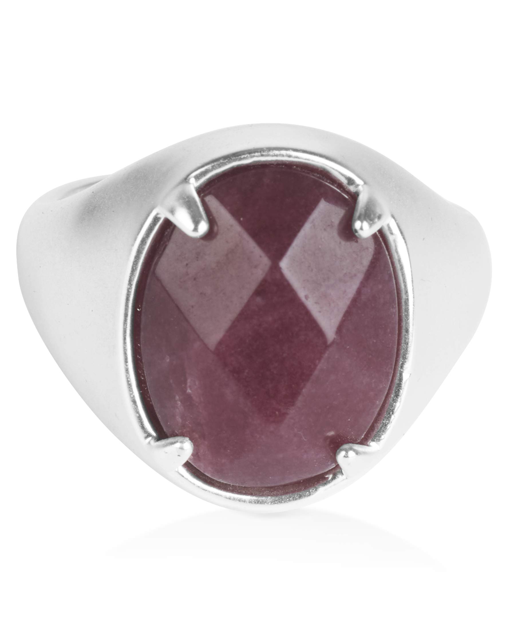 Lucky Brand Set Stone Signet Ring, Silver
