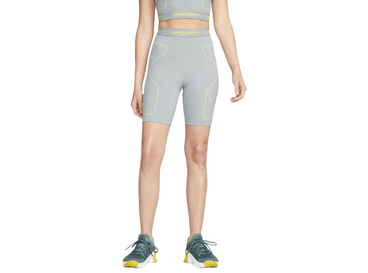 Nike PRO Women's 7" Combat Shorts (Particle Grey) Size Medium