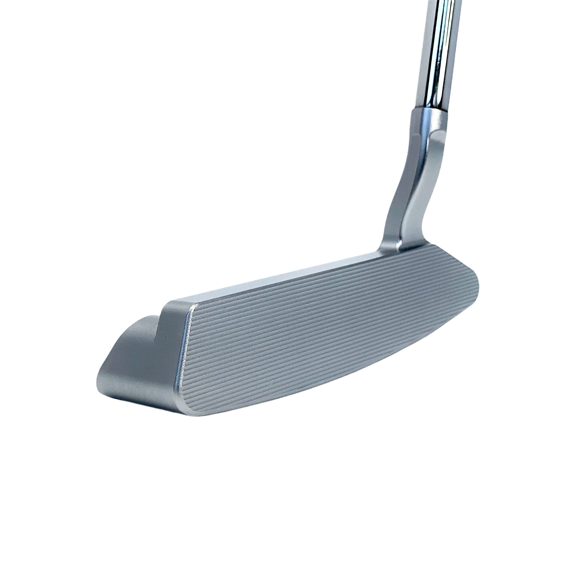 Lucky Golf Silver Putter: - Material: 1020 Forged Carbon Steel - Loft: 3.5 Degrees - Lie: 72 Degrees - Finished Weight: 370 Grams - Length: 35 inches - Authentic Lucky Golf Rubber Grips