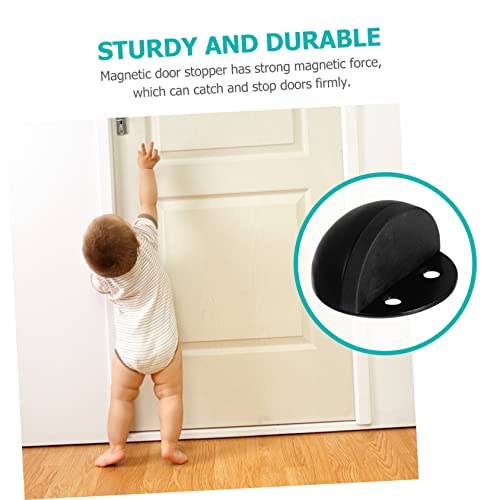 MAGICLULU 8 Pcs Door Stop Floor Door Open Holder Rubber Wall Shield Door Bumper Guard Bumper Protector Door Draft Door Lock Stopper Invisible Door Catch Hinge Stainless Steel No Punching
