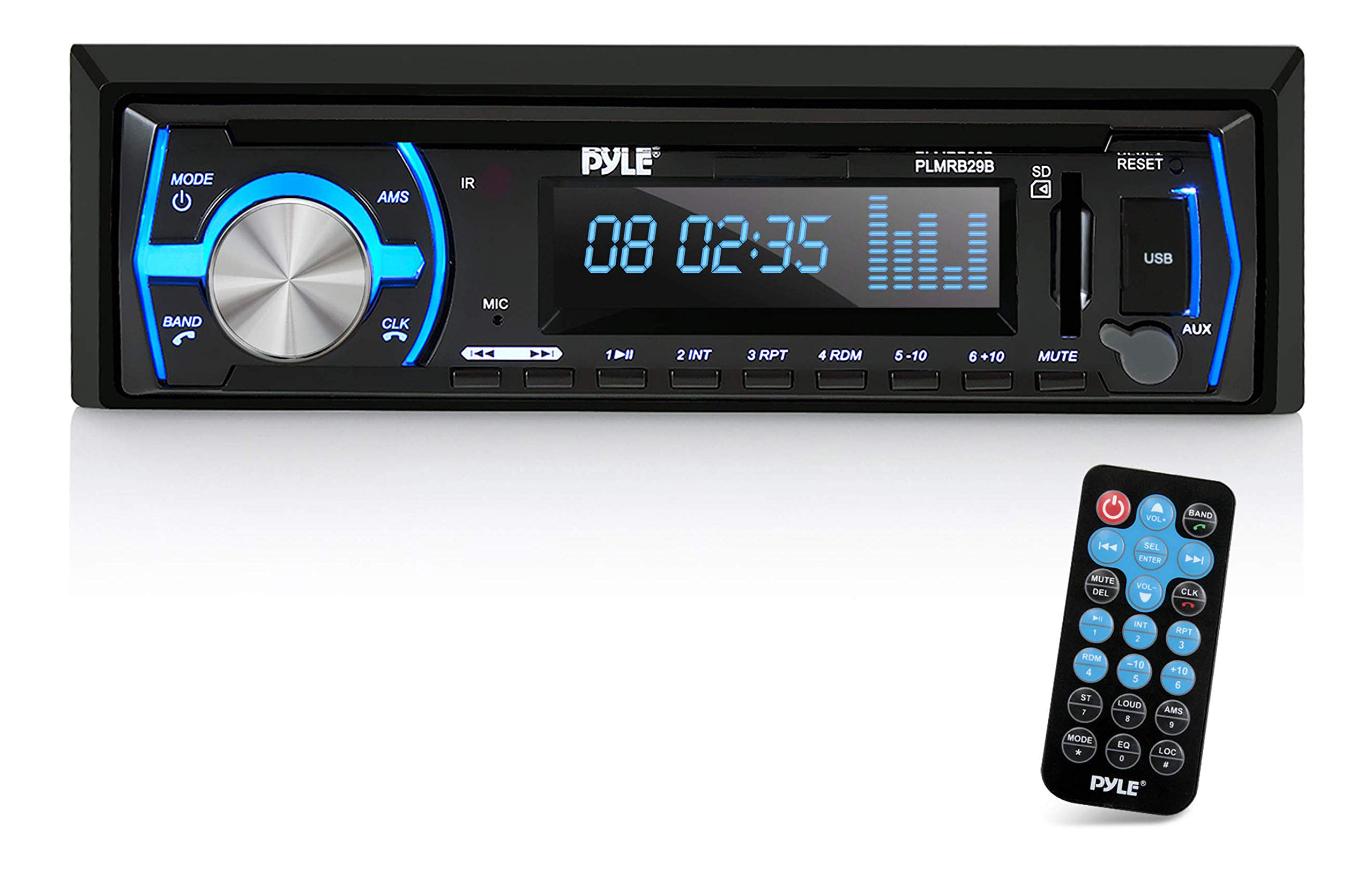 Pyle 6x9 Inch Dual Marine Speakers Marine Bluetooth Stereo Radio