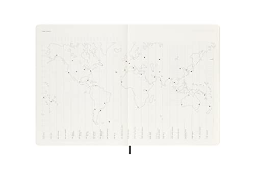 Moleskine 2023 Weekly Notebook Planner, 12M, Extra Large, Black, Soft Cover (7.5 x 10)