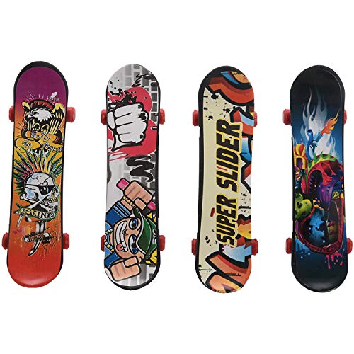 REHOC Mini 4 Pack Finger Board for Truck Toy Gift Kids Children Gift 95mm