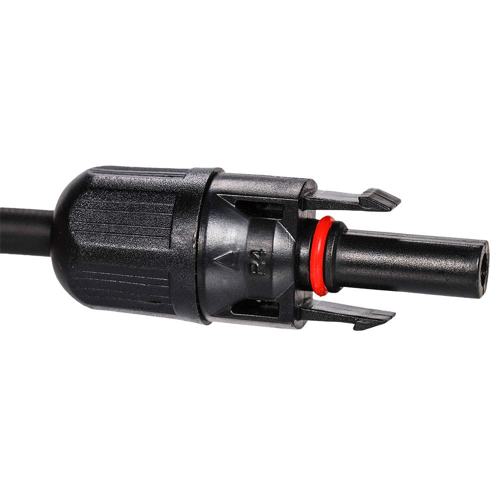 JJDD Carkio Y Shape Photovoltaic Connectors,1 Pair Male Female 1 to 4 Parallel Adapter Cable Wire Plug Can Extension Cable Wire Connector Compatible with Solar Panel-2 Pack