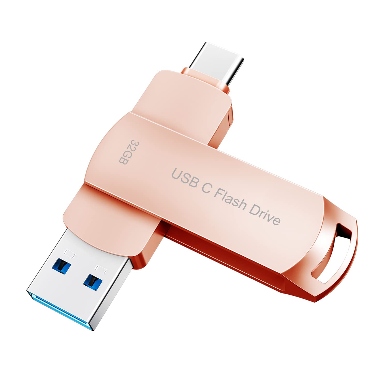 USB C Flash Drive 32GB for Android Phone Photo Stick External Storage Memory Stick Compatible Android Phone MacBook USB C and Computer Pink 32G