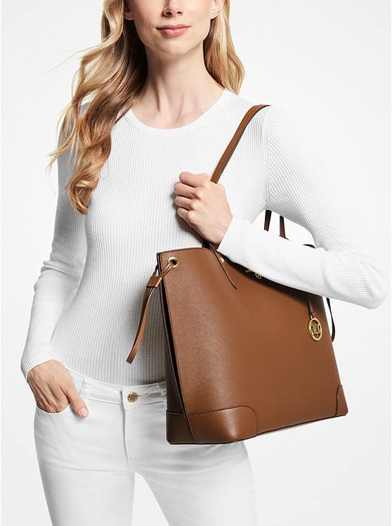 Michael Kors Edith Large Saffiano Leather Tote Bag (Luggage)