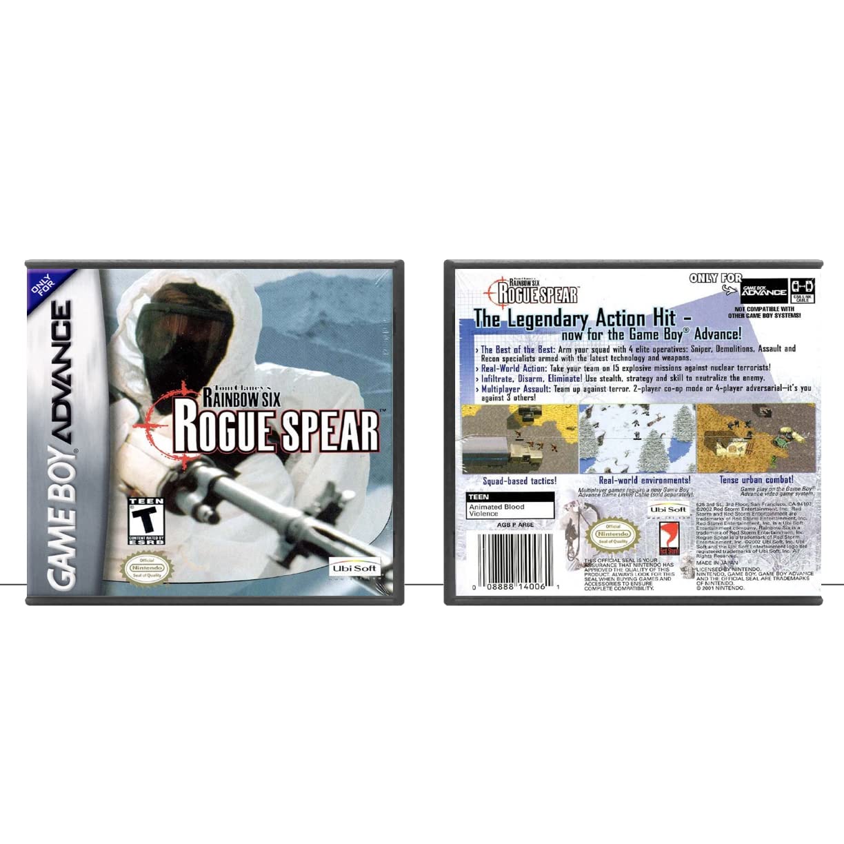 Rainbow Six: Rogue Spear | (GBA) Game Boy Advance - Game Case Only - No Game