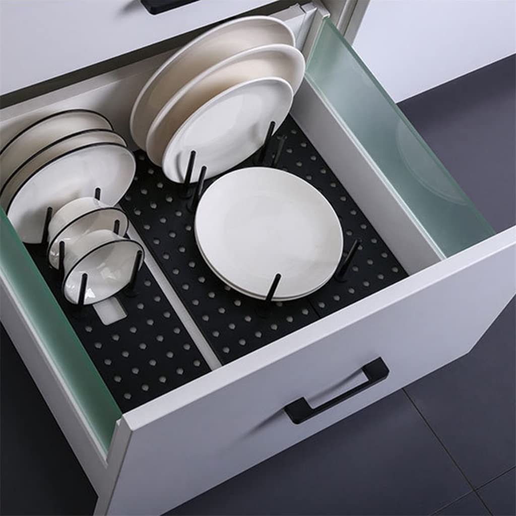 IULJH Kitchen Organizer Pot Lid Rack Stainless Steel Spoon Holder Pot Lid Shelf Cooking Dish Rack Pan Cover Stand Kitchen Accessories