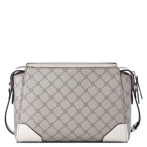 Nine West Brooklyn Jet Set Crossbody, Beige Logo/Milk