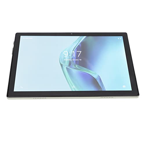soobu 10 Inch Tablet, USB C Rechargeable 5MP 13MP Camera Gaming Tablet 100 to 240V Octa Core for Travel (Green)