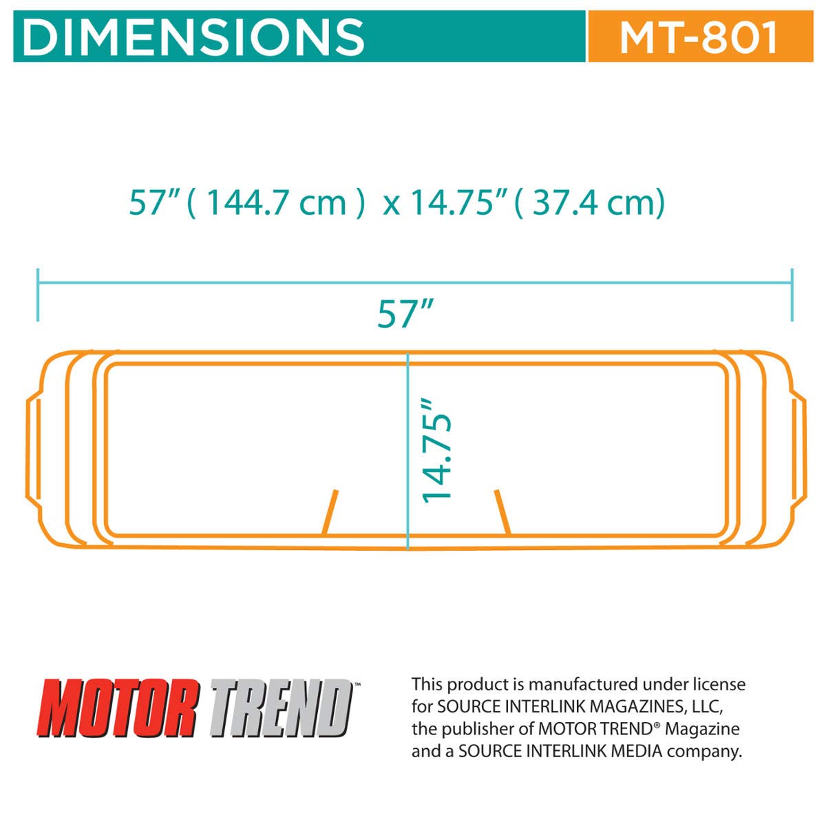 Motor Trend Rear Seat Runner, Rubber Floor Mat Liner for 2nd or 3rd Row Car SUV Van, Durable Heavy Duty Polymerized Latex Full Interior Protection, Beige