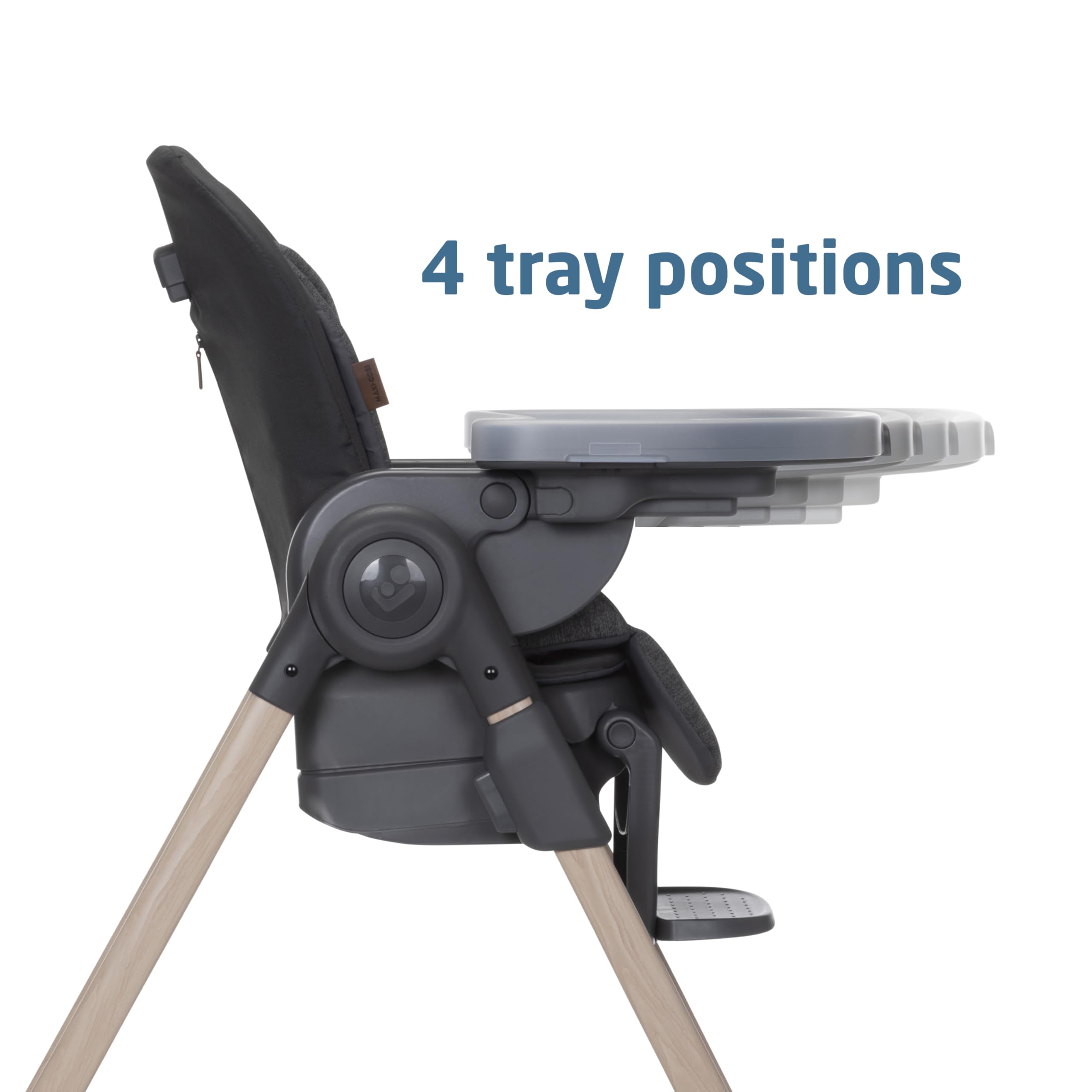 Maxi-Cosi 6-in-1 Minla High Chair, 6 Modes for Years of Growth, Essential Grey