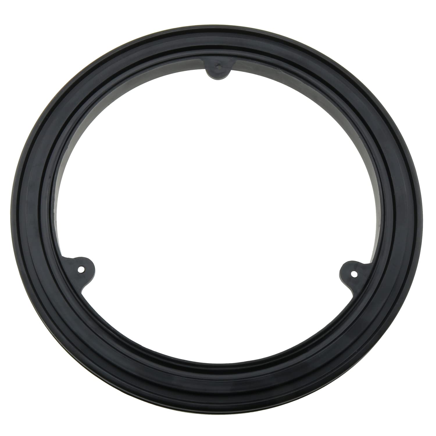 Lazy Susan LUORNG 10" Black Round Plastic Rotating Turntable Bearings for Potted Plants, Rotating Display Stand, Stereo Speakers,Dining-Table
