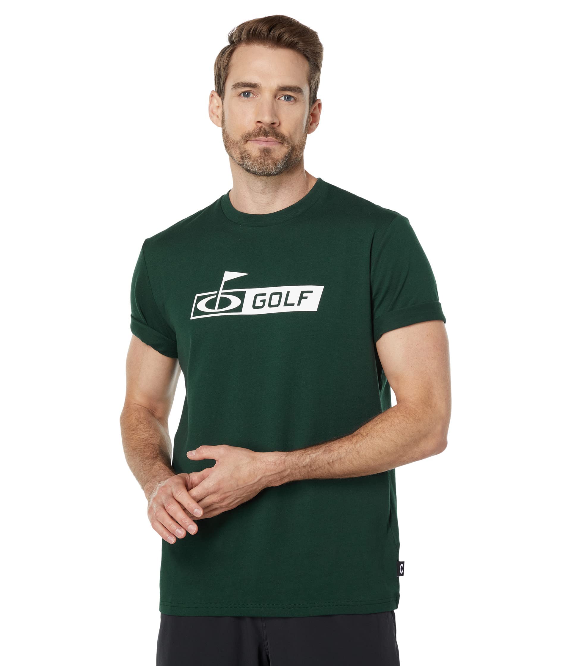 Oakley Golf Flag Tee, Hunter Green (Helmet), Medium