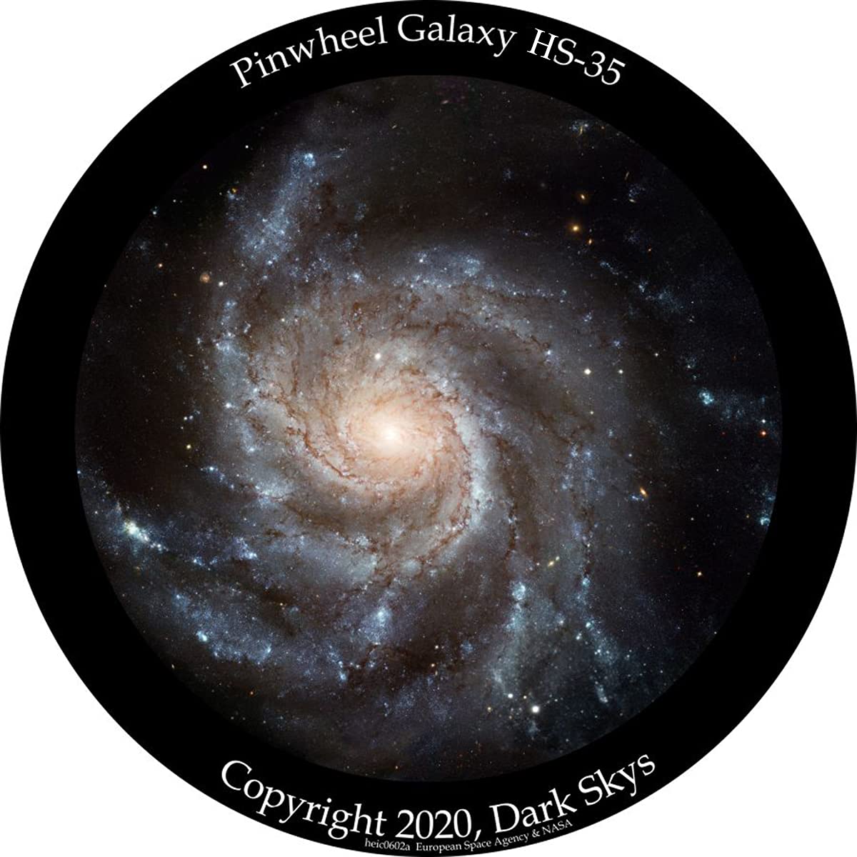 Miller Engineering Pinwheel Galaxy Disc for Homestar Flux Home Planetarium, (HS-35)