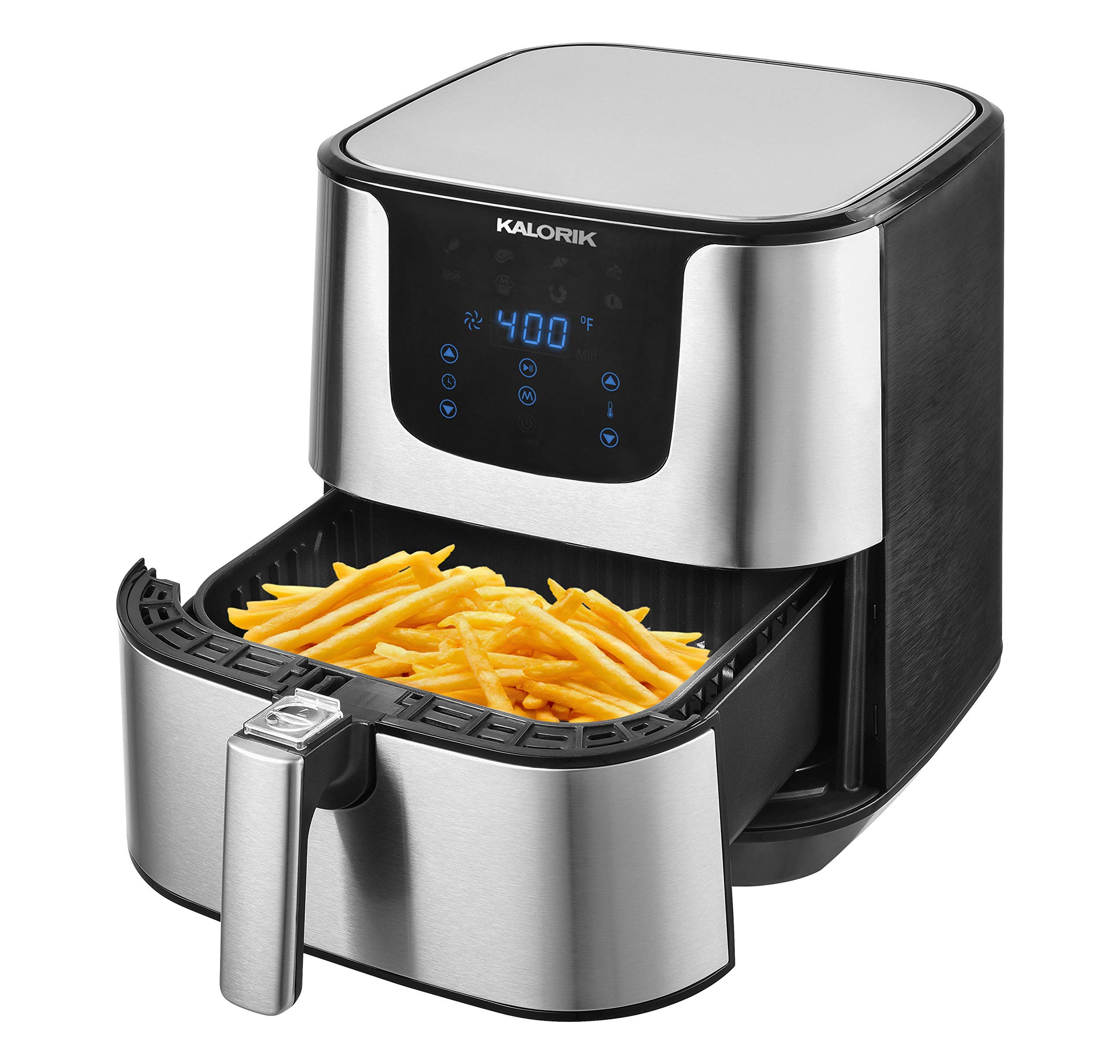 Kalorik 5.3 Quart XL Air Fryer Pro with Digital Touch Screen (Renewed)
