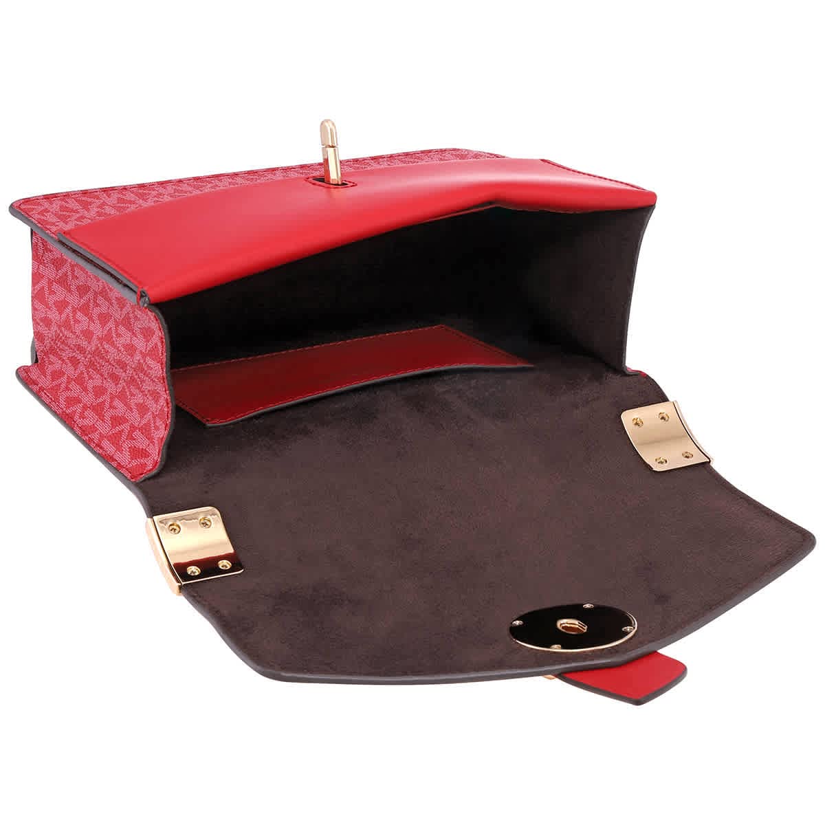 Michael Kors Ladies Greenwich Small Presbyopia Crossbody Bag - Crimson