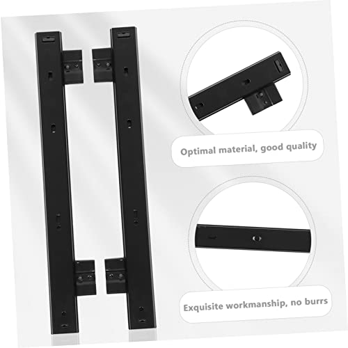 STOBOK 1 Pair Keyboard Rails Keyboard Stand for Desk Keyboard Holder Under Desk Keyboard Tray Slide Rail Work Desk Accessories Plastic Serving Tray Drawer Rails Durable Keyboard Slide Set