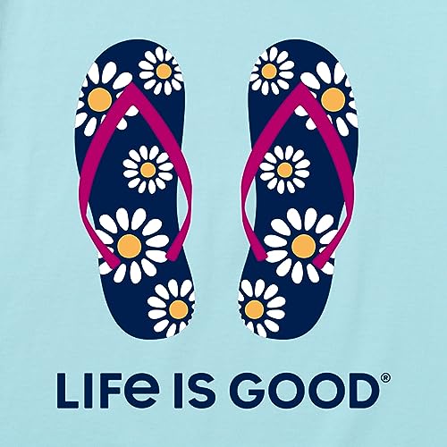 Life is good Womens Crusher, Beach Blue, X-Small