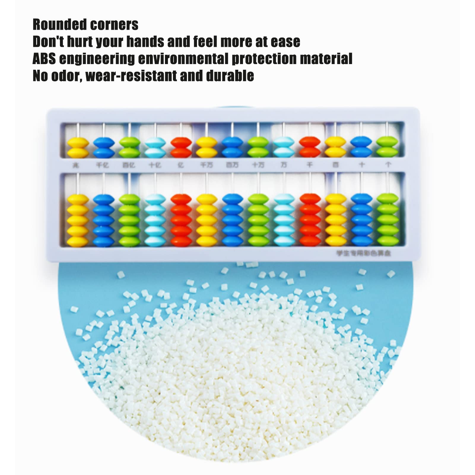plplaaoo Abacus for Kids Math, Math Manipulatives Kindergarten, Counting Rack for Kids, Counters for Kids Math,Kids Math Learning Tools,Rainbow Abacus(Blue), Abacus for Kids Math Counting Toys bea