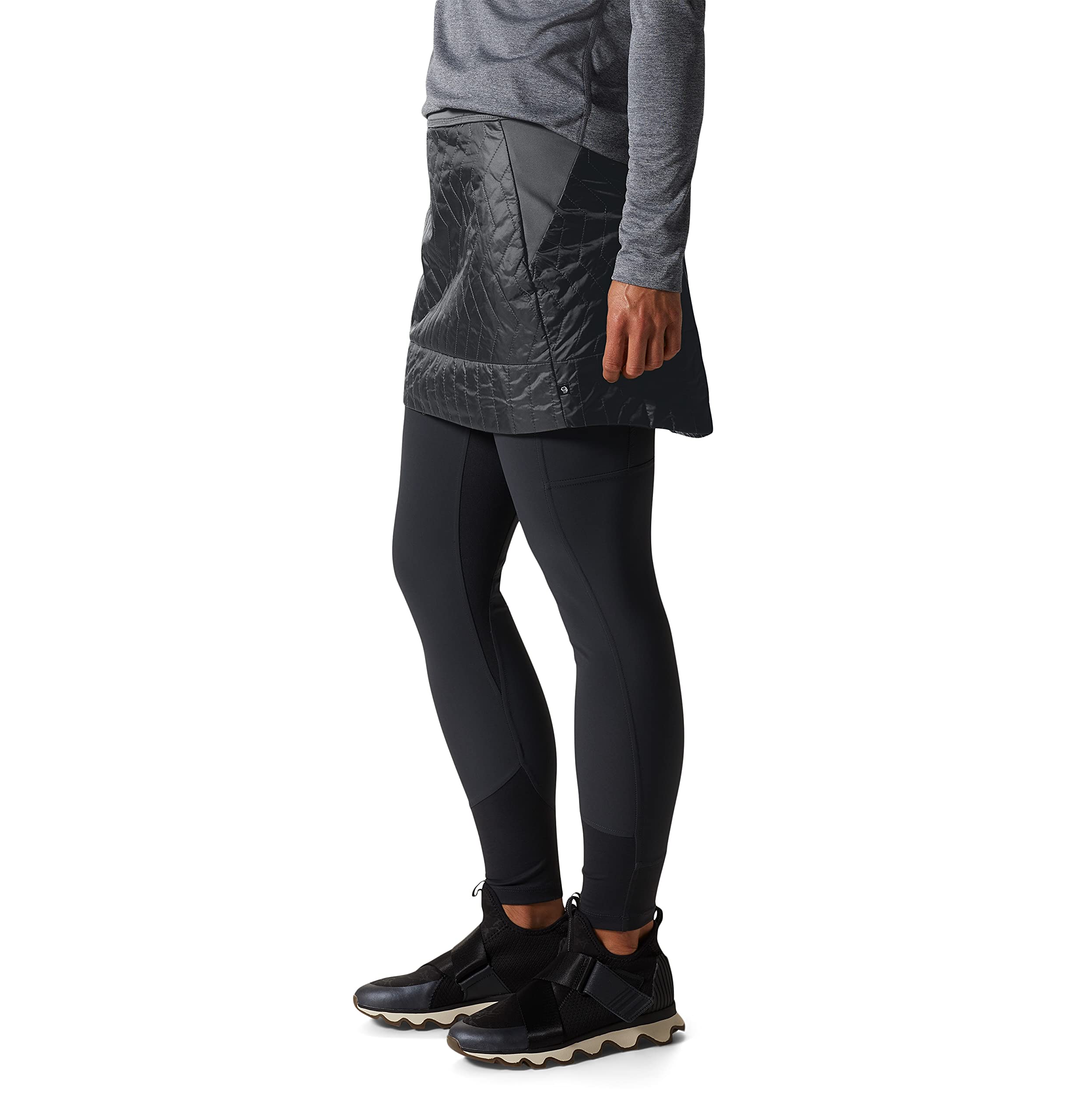 Mountain Hardwear Women's Trekkin' Insulated Skirt, Dark Storm, Small
