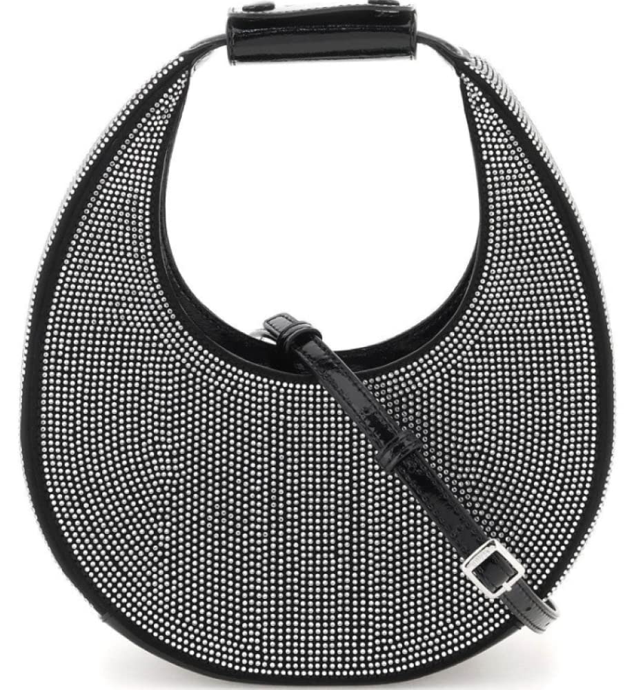 STAUD Women's Mini Mood Crystal Rhinestone Mesh Shoulder Bag Handbag