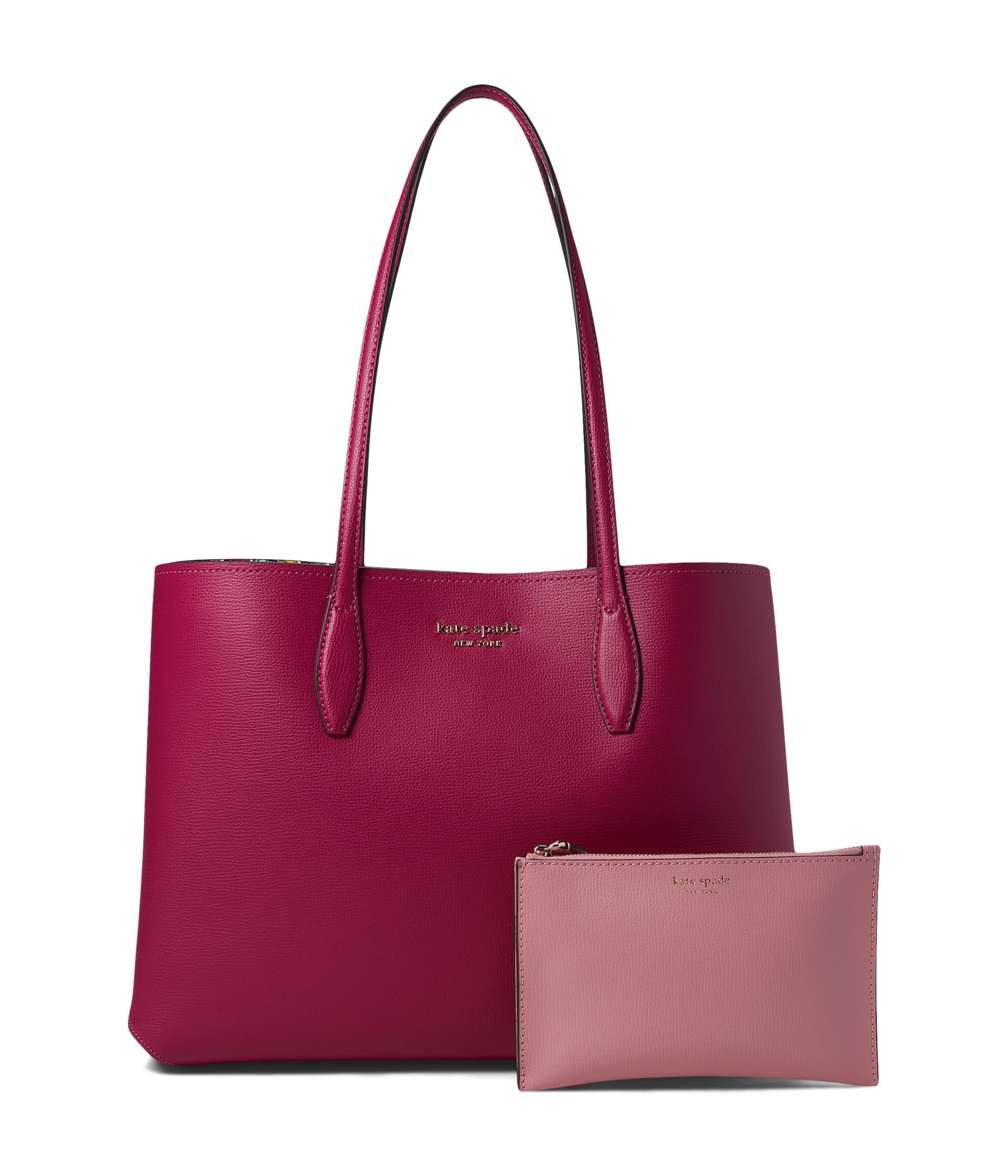 Kate Spade New York All Day Festive Candies Interior Pop Large Tote Plum Liqueur One Size