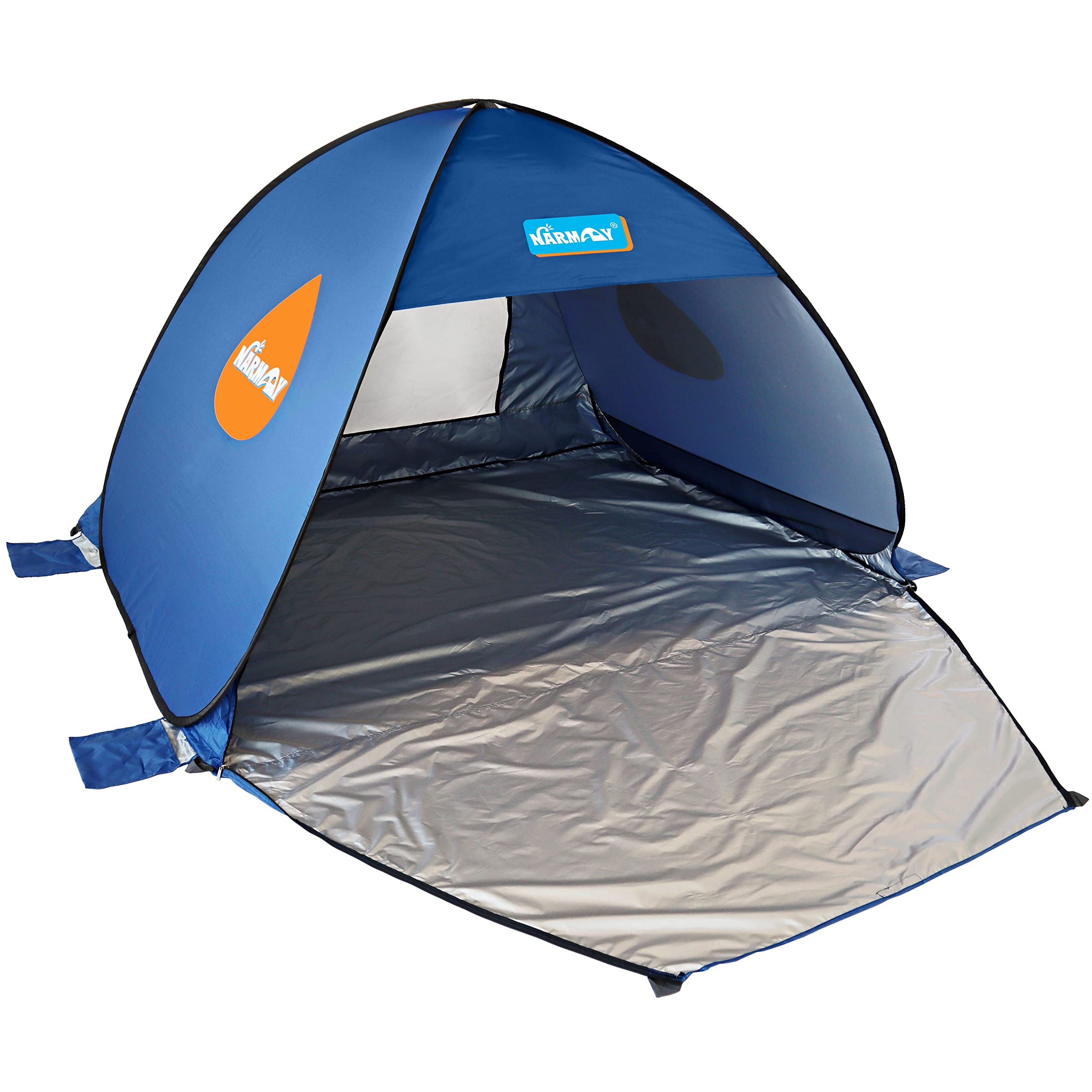 NARMAY® Camping Tent, Pop Up Beach Tent, Portable Sun Shelter for 3-4 Person with UPF 50+ UV Protection